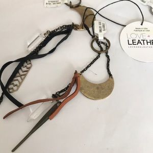 Free People | Accessories | Free People Moon Keychain Quartz Leather ...